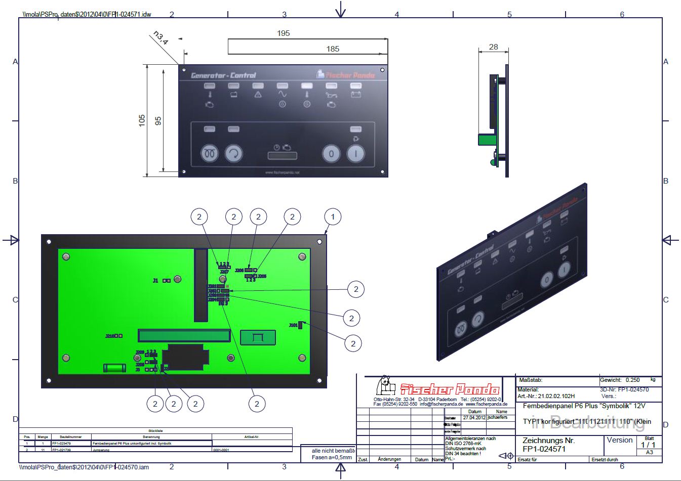 Marine AC Heavy Duty Generators from Fischer Panda UK